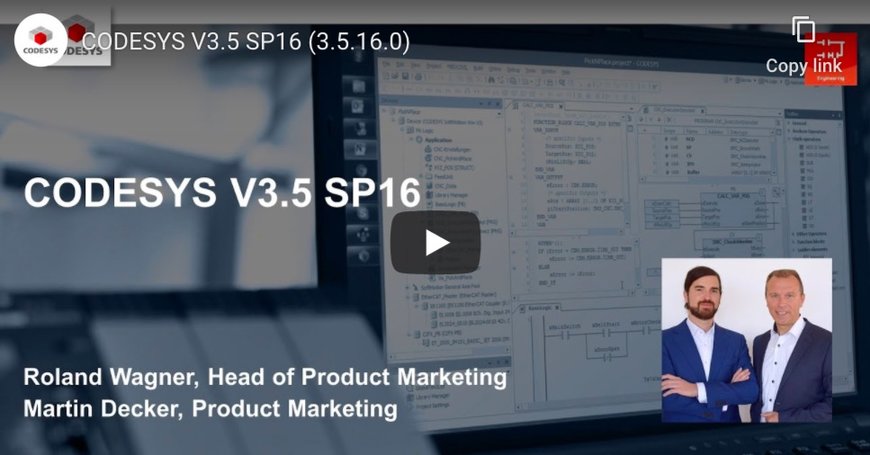 Release Codesys V3.5 SP16 | Konstruktion und Industrie