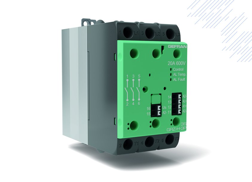 Neue dreiphasige Halbleiterrelais von GEFRAN | Konstruktion und Industrie